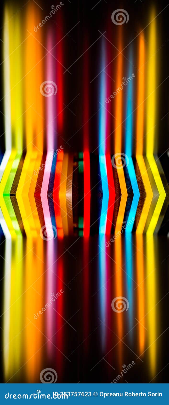 Light through Stack of Different Colours Cast Acrylic Sheet Stock Image ...