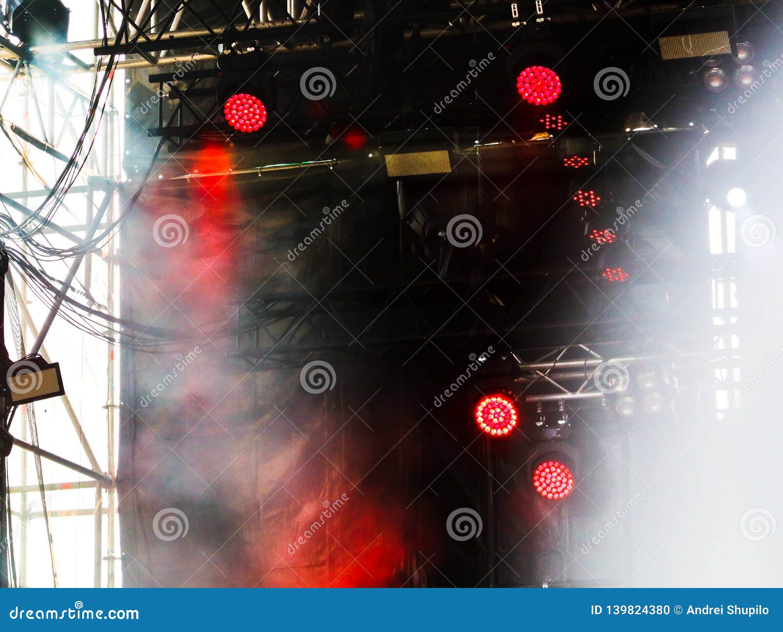 Light on the Stage As an Abstract Background Stock Photo - Image of ...
