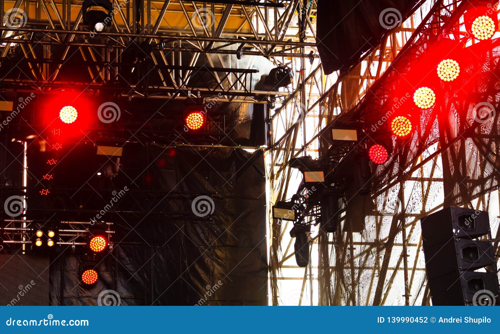 Light on the Stage As an Abstract Background Stock Photo - Image of ...