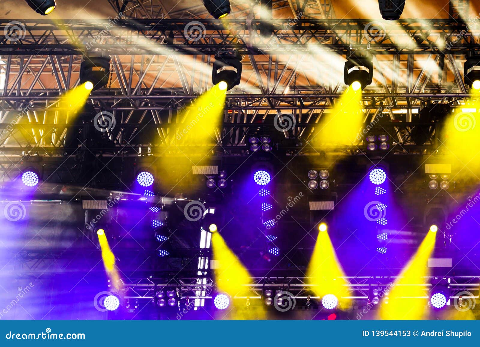 Light on the Stage As an Abstract Background Stock Image - Image of ...