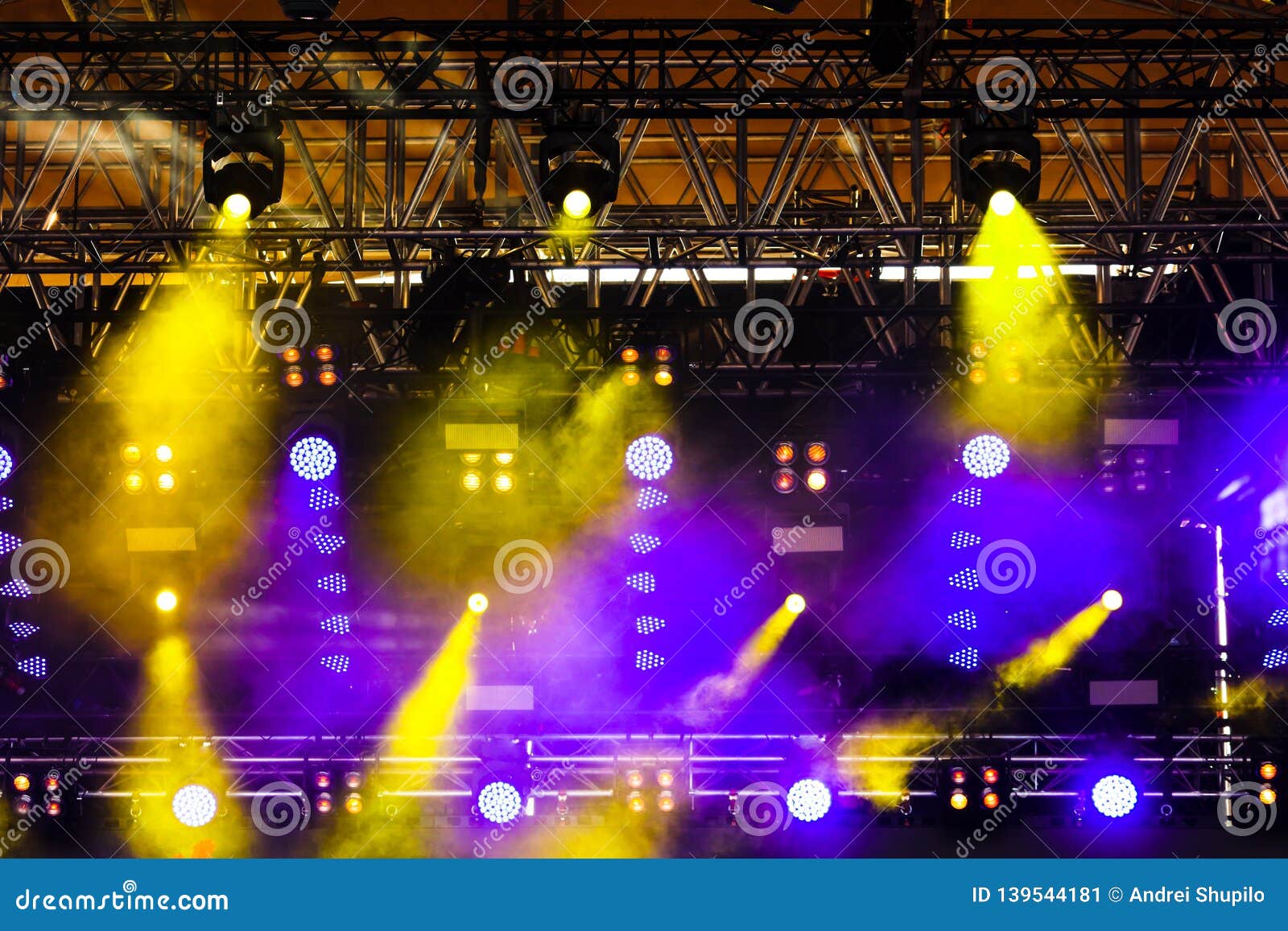 Light on the Stage As an Abstract Background Stock Image - Image of ...