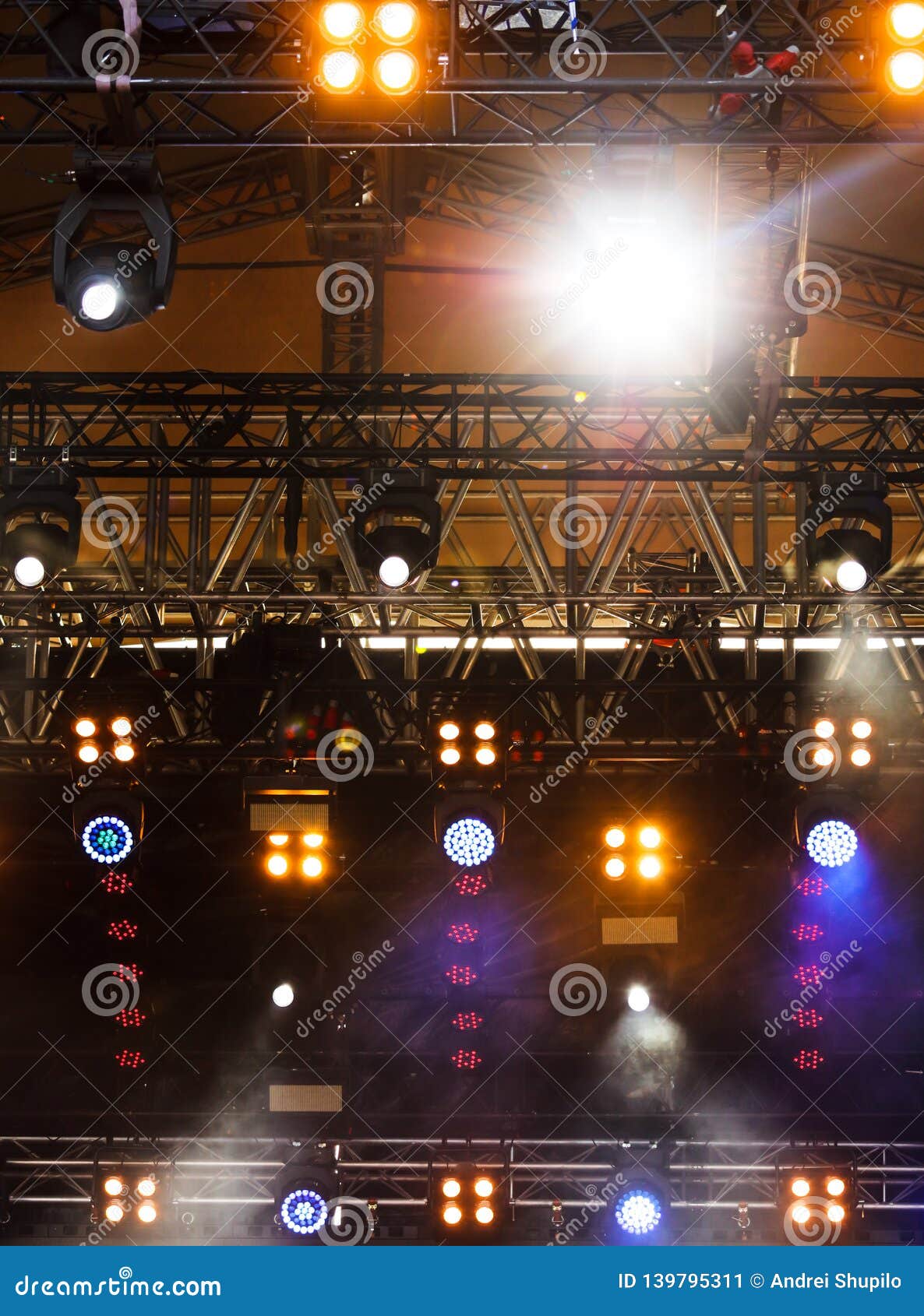 Light on the Stage As an Abstract Background Stock Image - Image of ...