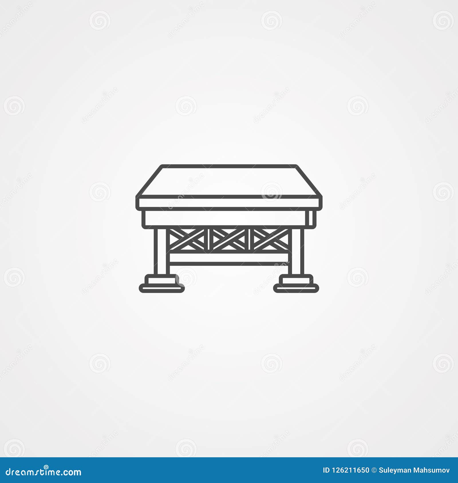 Stage Vector Icon Sign Symbol Stock Vector - Illustration of equipment ...