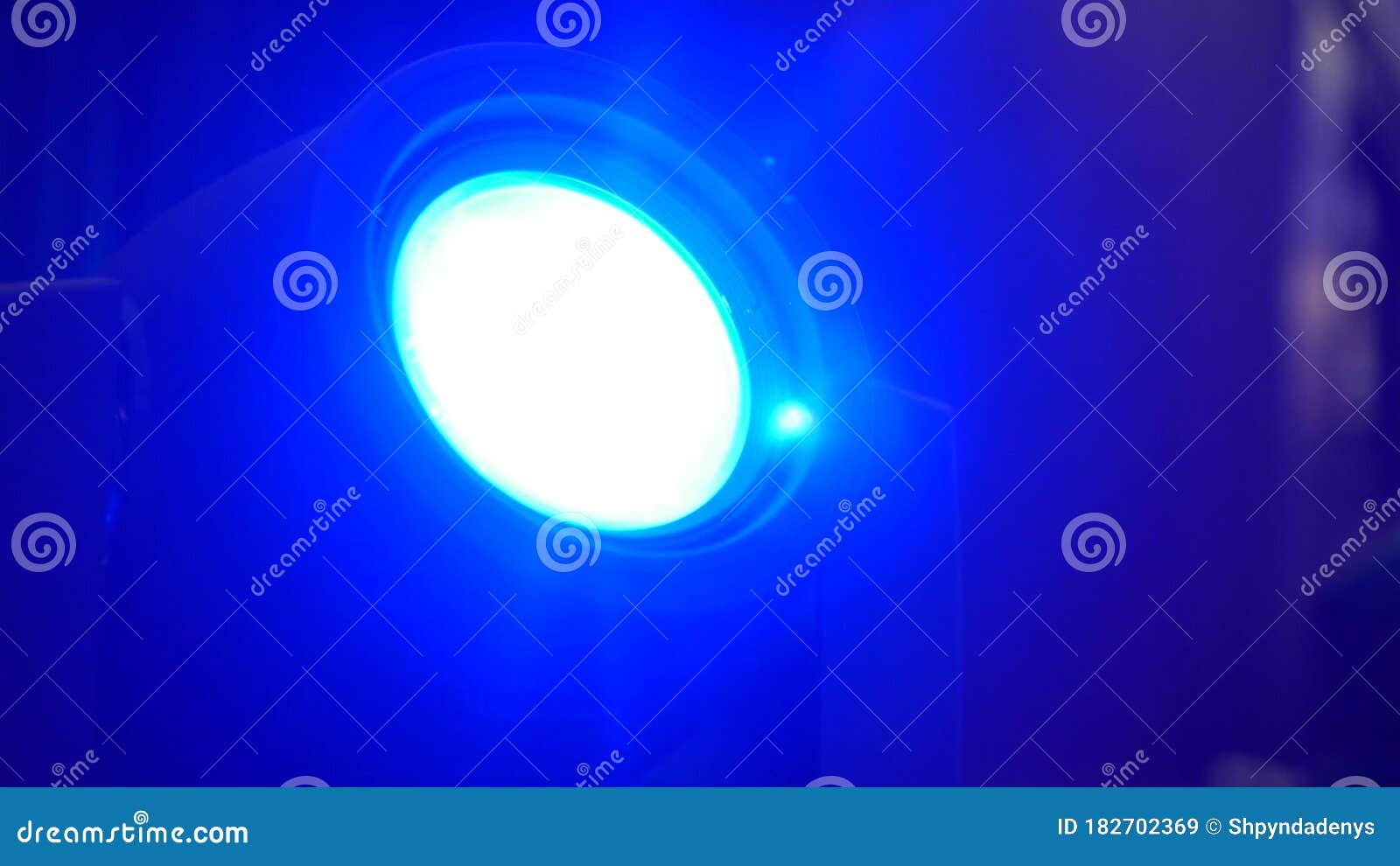 The Light of a Stage Light Projection Beam Shines Upwards. Close-up ...