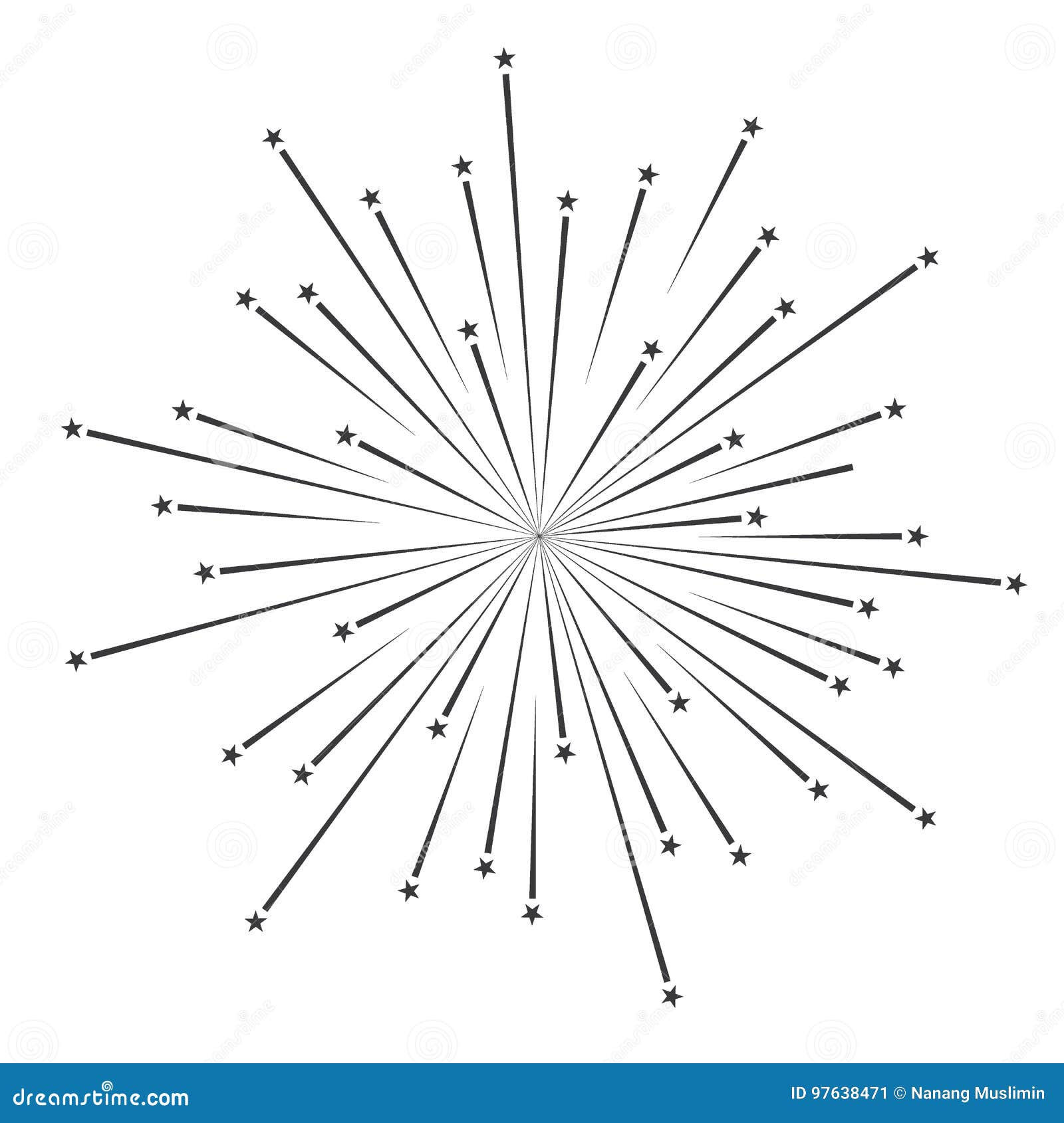 Light of Star Burst Design Element Stock Illustration - Illustration of ...