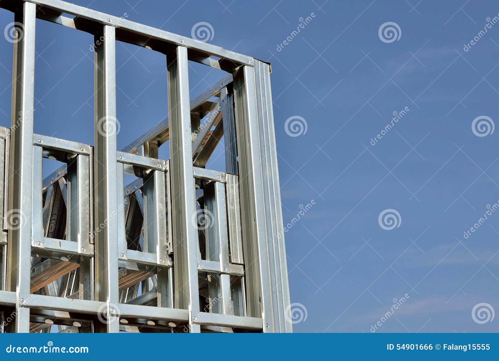 Light steel frame 1 stock photo. Image of rolled, fasteners - 54901666