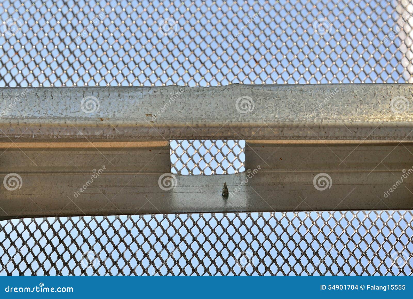 Light Steel Frame with Steel Mesh Stock Photo - Image of speed, light ...