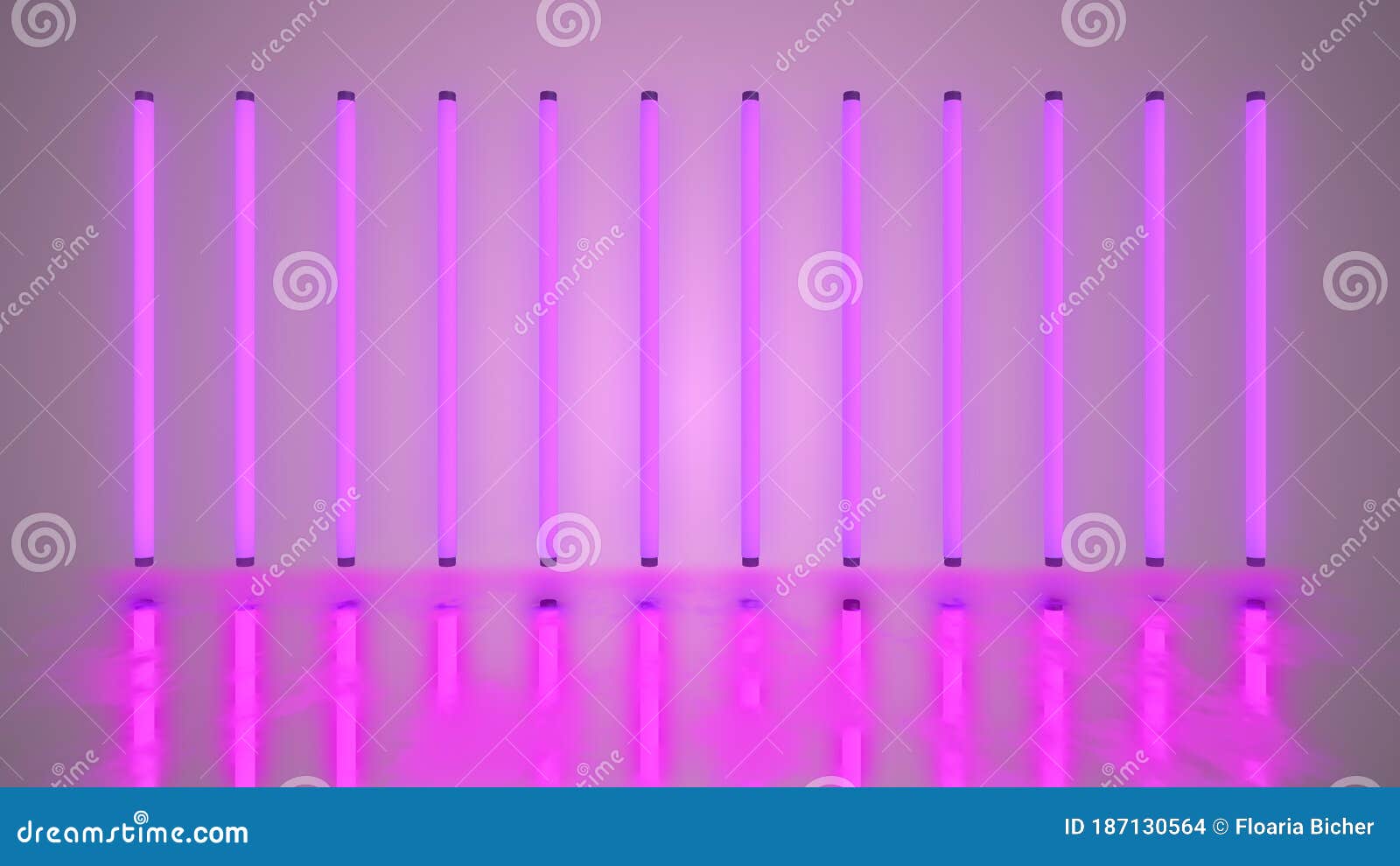 Light Sticks Display of Color Full Lights Changing at Night Time. Stock ...