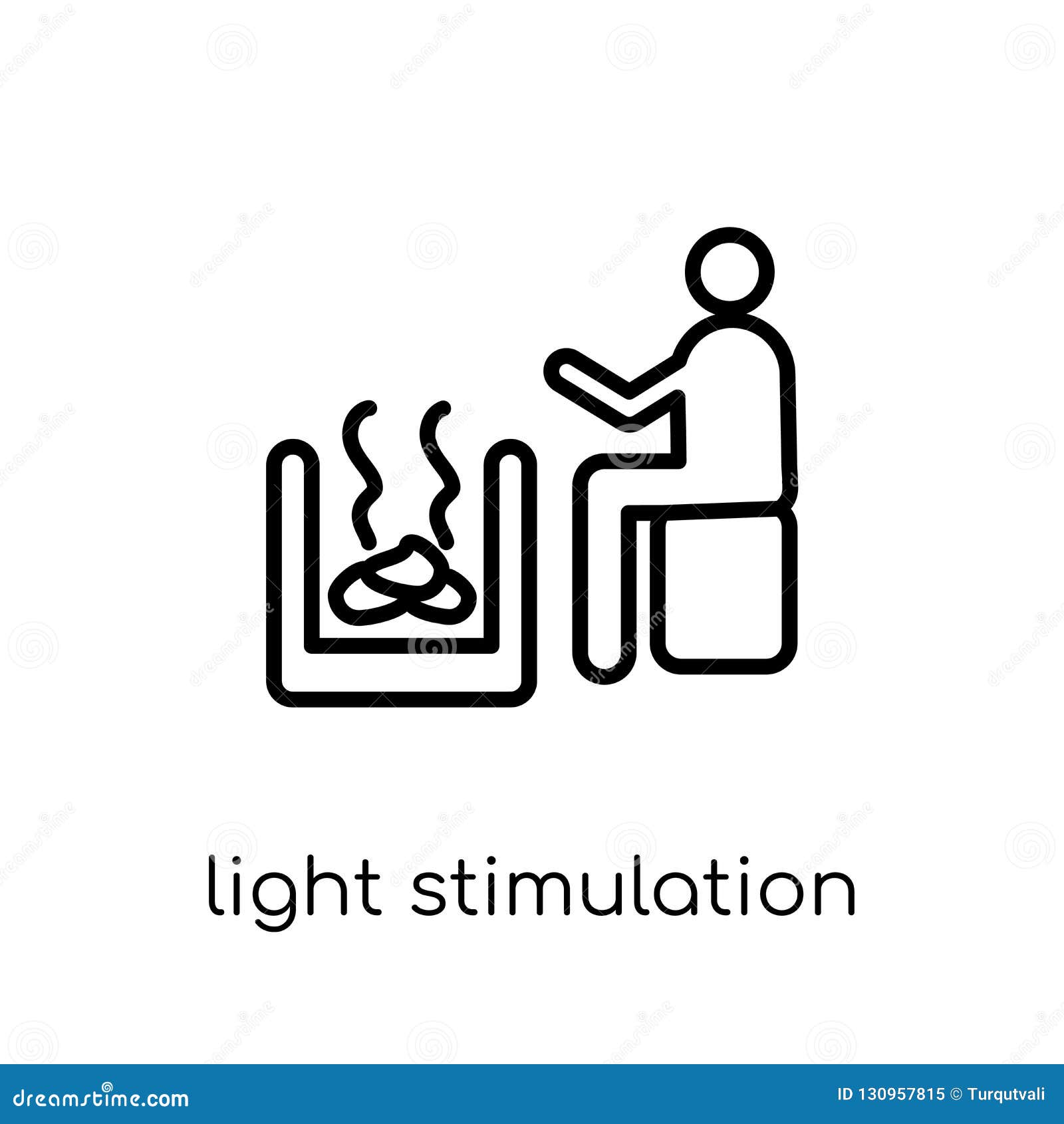 Light Stimulation Icon. Trendy Flat Vector Light Stimulation Icon On ...