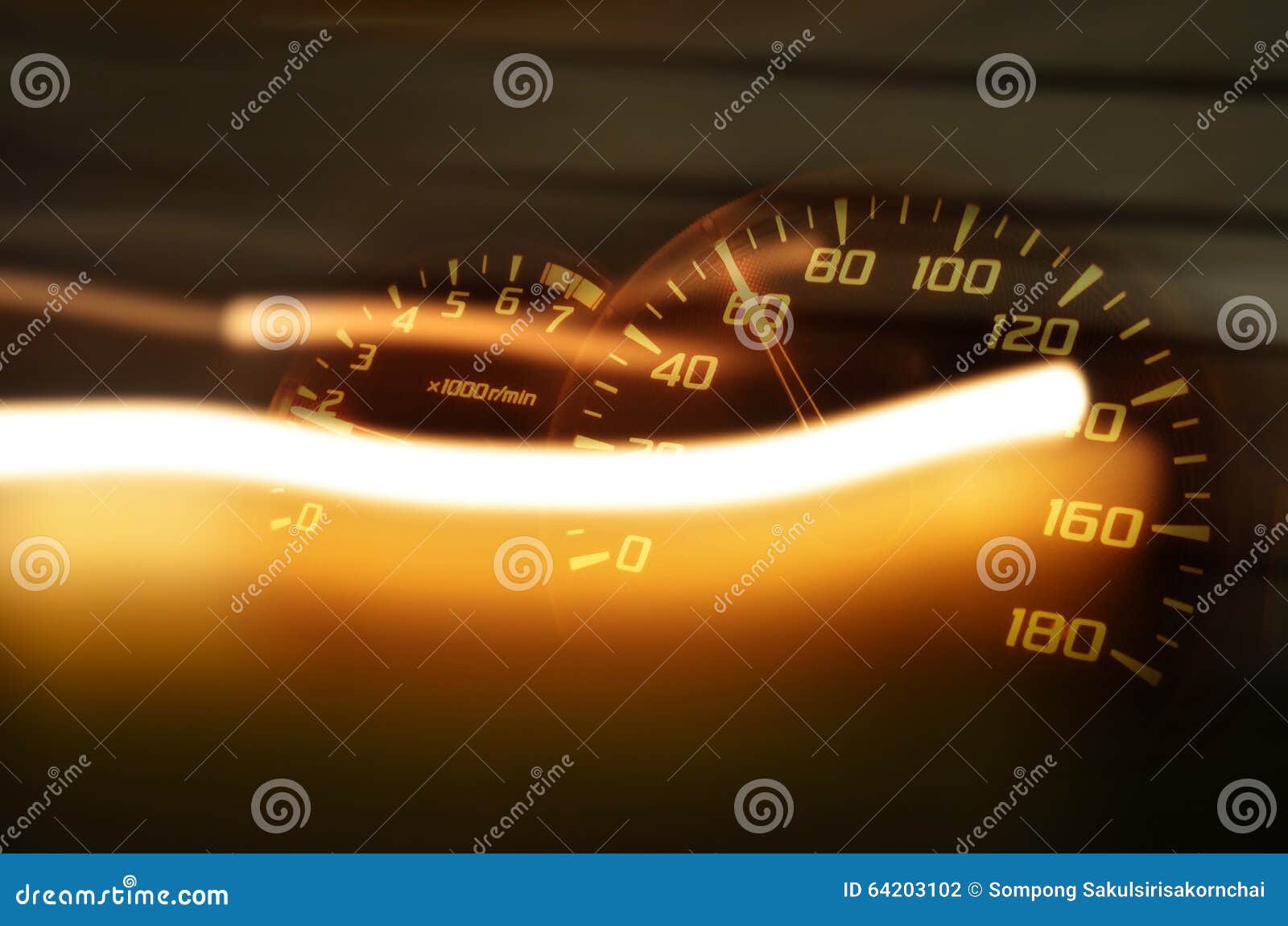 Light Streak and Speed Dial Stock Photo - Image of concept, line: 64203102