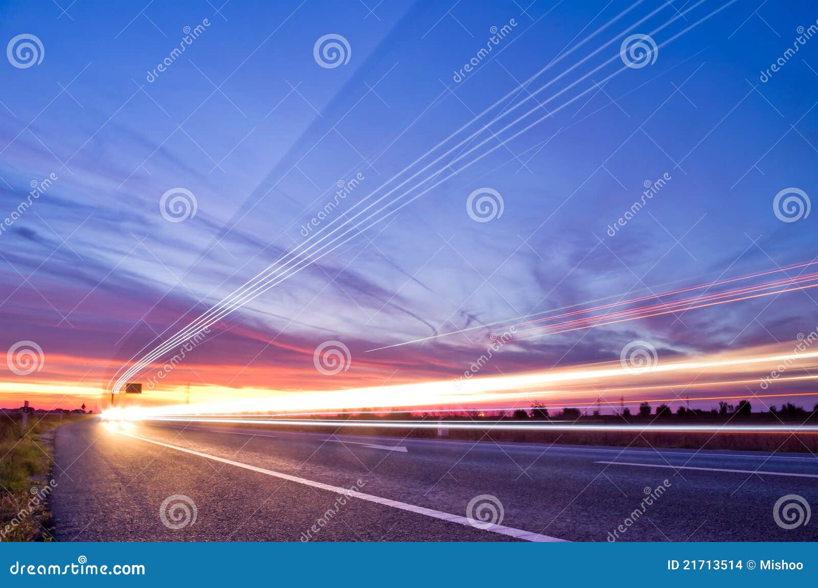 Light streaks traffic stock photo. Image of transportation - 21713514