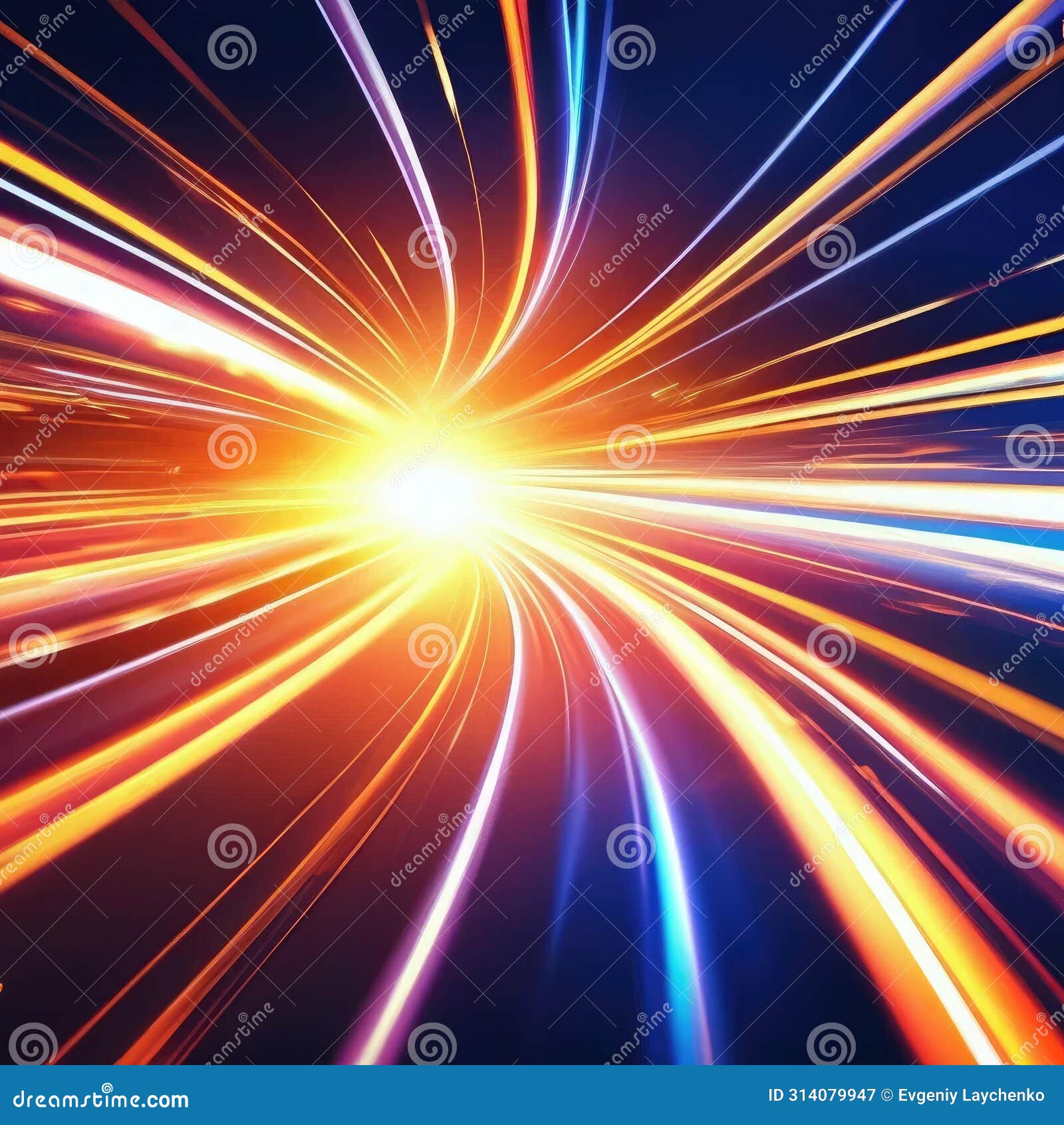 Light Streams through the Tunnel at Incredible Speeds, Creating a ...