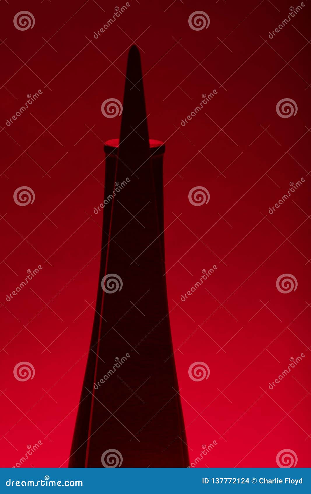 Light Study of Wooden Object D`art in Red Stock Photo - Image of ...