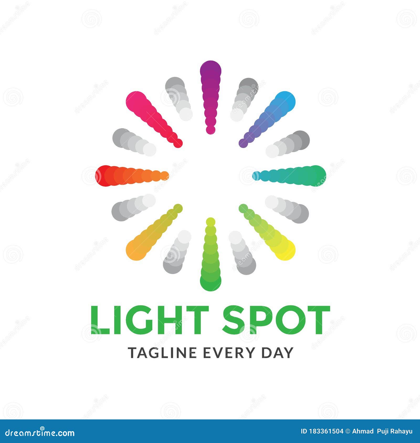 Light Sunburst Logo Design - Vector Stock Vector - Illustration of ...