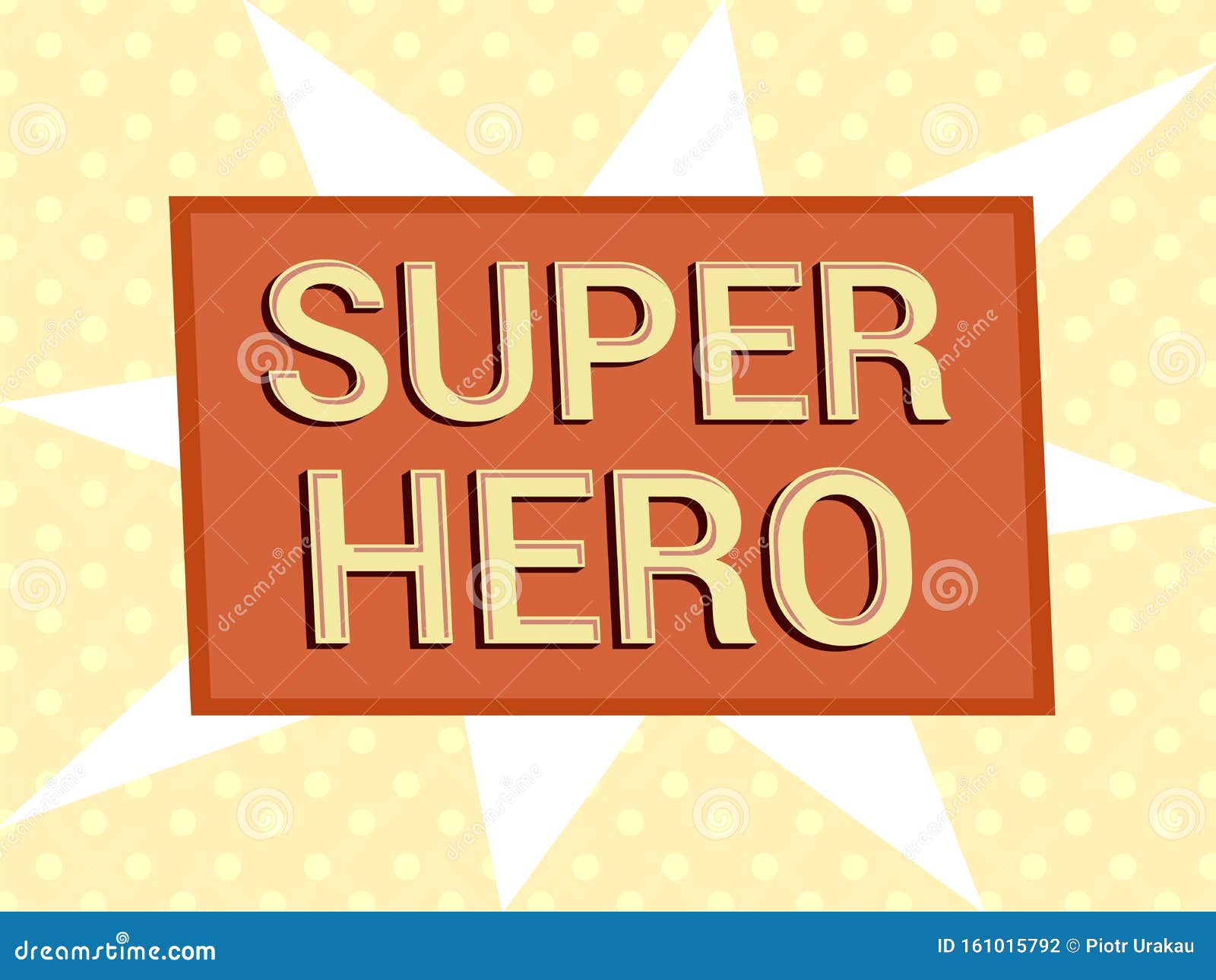 Light Super Hero Wording Concept Stock Vector - Illustration of book ...