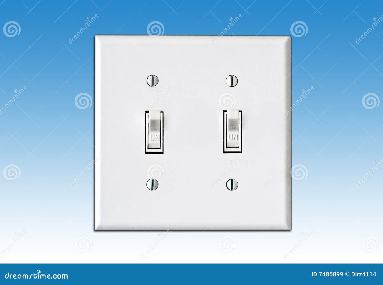 Light Switch stock image. Image of light, blue, white - 7485899