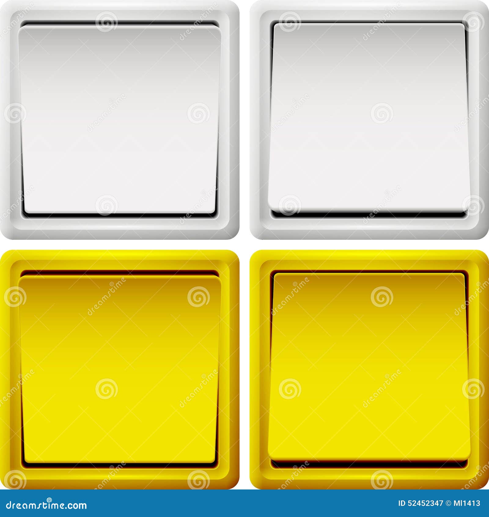 Light switch stock vector. Illustration of supply, switch - 52452347
