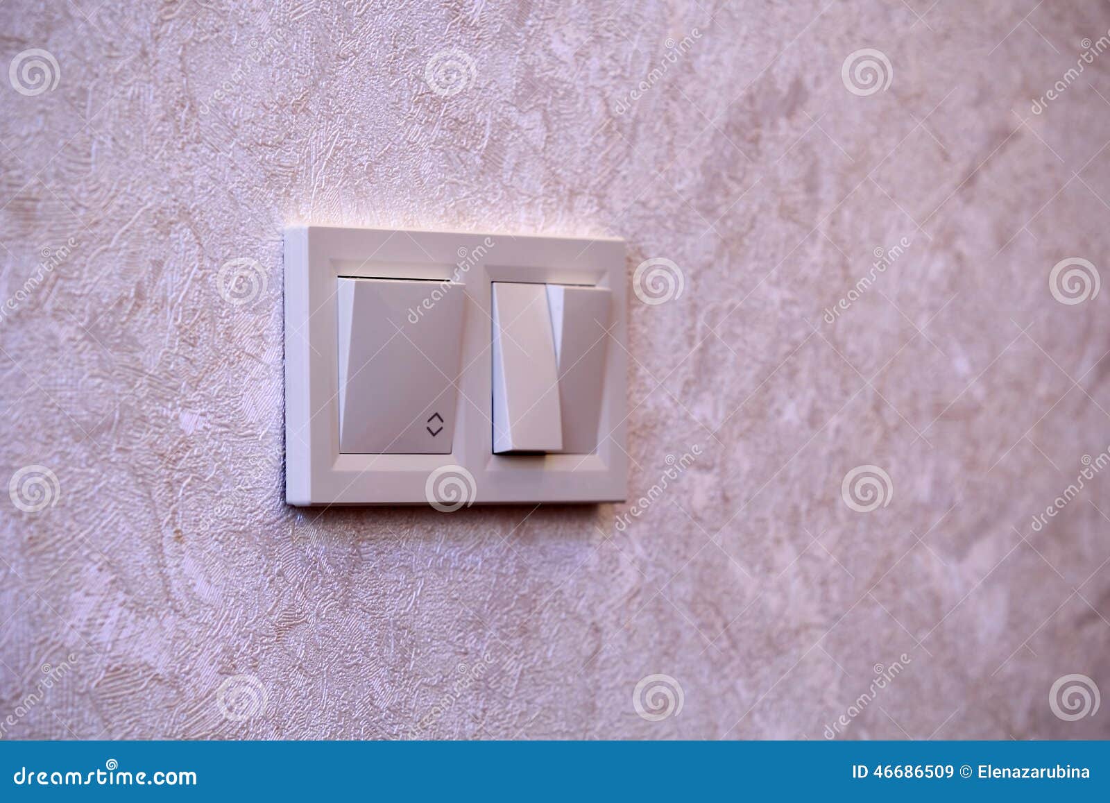 Light switch stock image. Image of wall, home, turn, electricity - 46686509