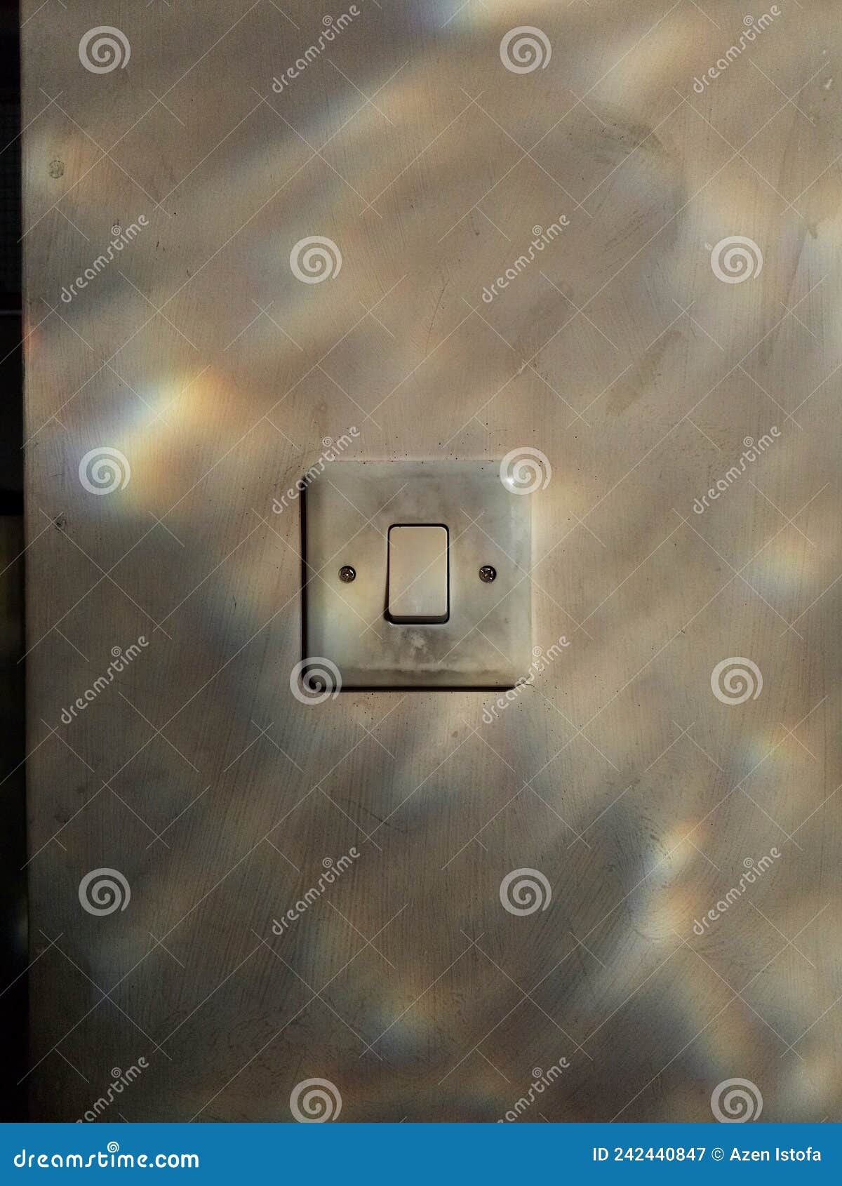 The Light Switch is Exposed To the Morning Sun. Stock Image - Image of ...