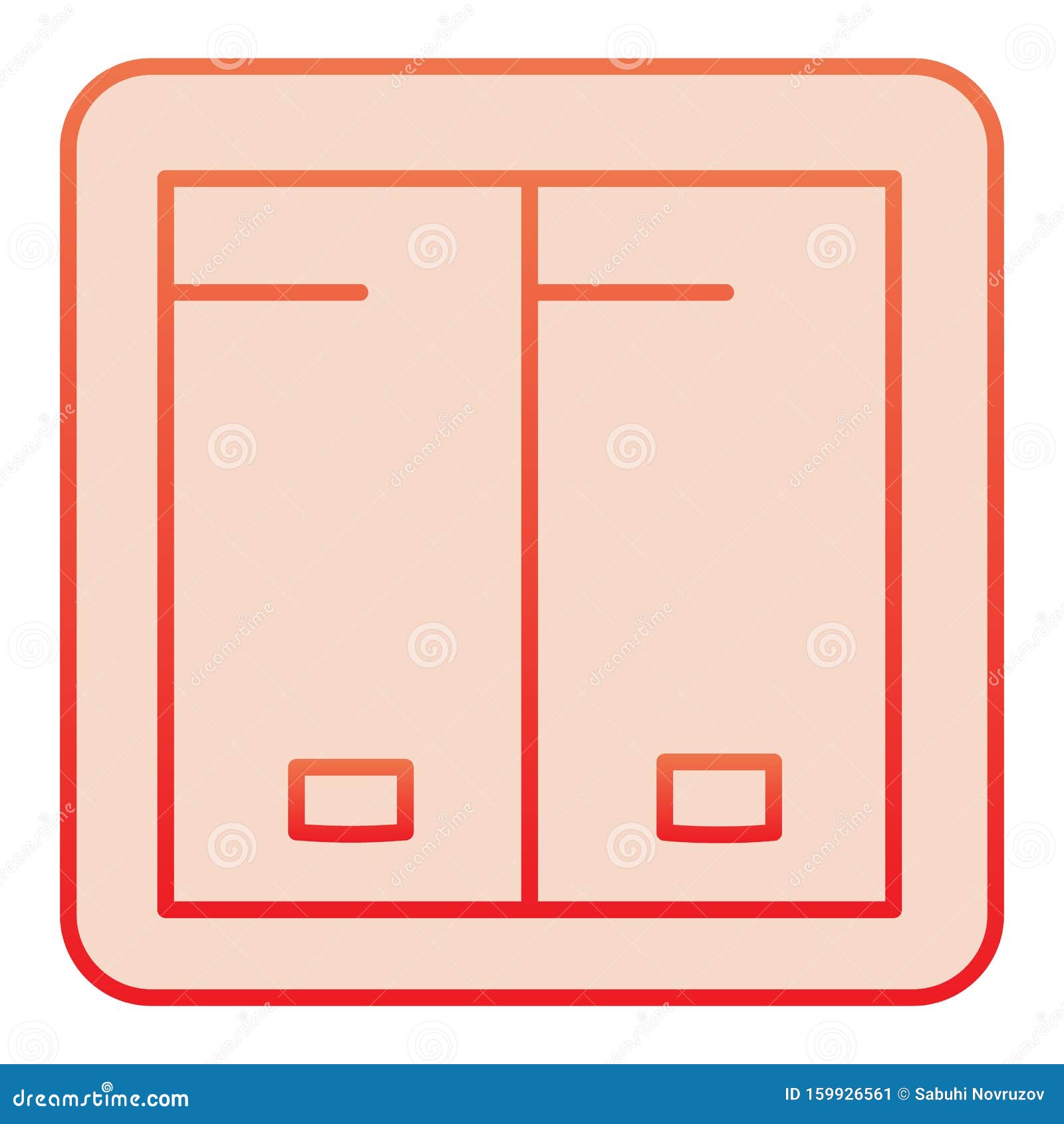Light Switch Flat Icon. Electricity Toggle Red Icons in Trendy Flat ...