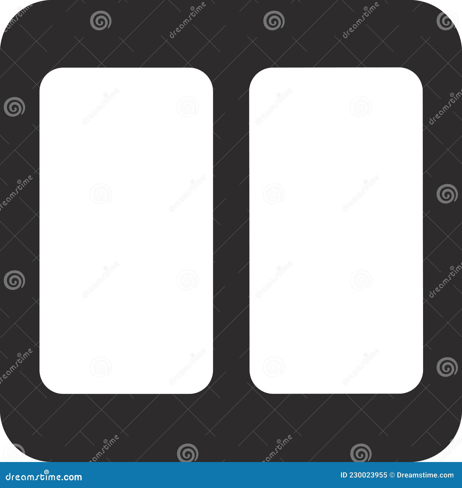 Light Switch Icon with Two Buttons. Flat Vector Illustration. Stock ...