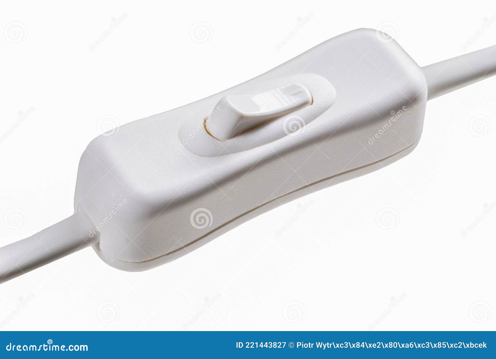 Light Switch Mounted on an Electric Cable. Household Electrical ...