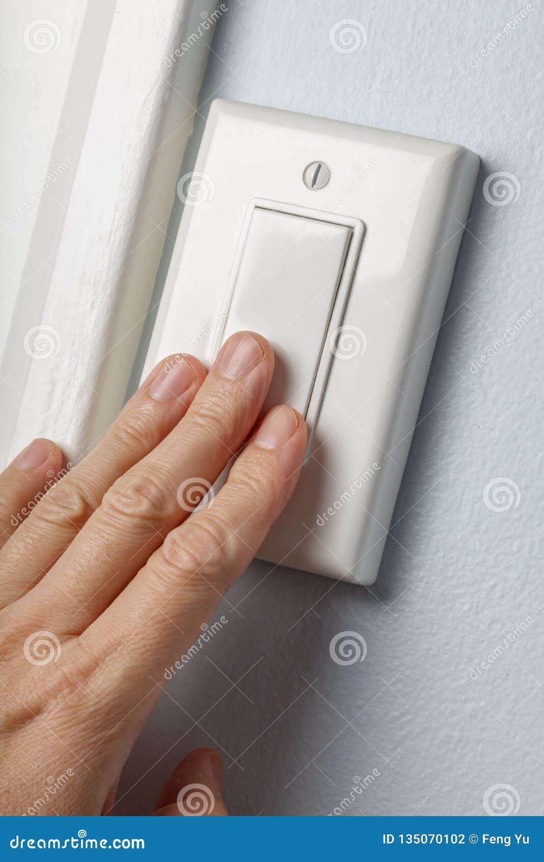Light switch on or off stock photo. Image of turn, energy - 135070102