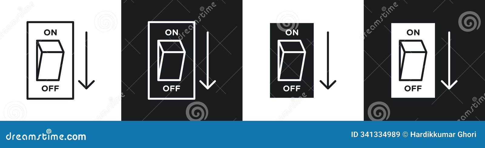 Light switch off icon stock illustration. Illustration of symbol ...