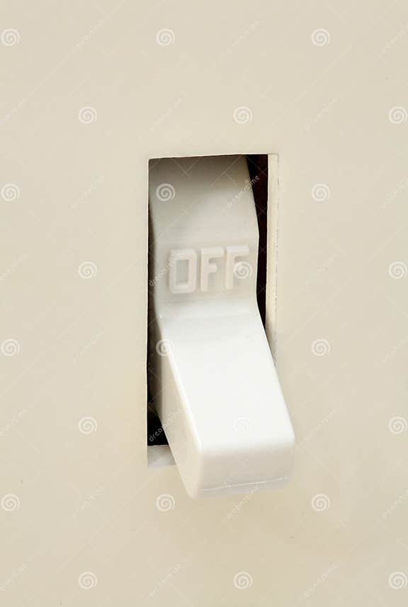 Light Switch in the Off Position Stock Image - Image of economy, switch ...