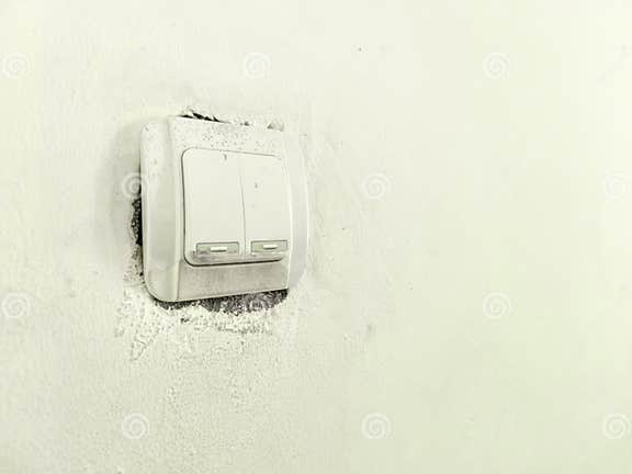 The Light Switch is in the Off Position Stock Image - Image of lighting ...