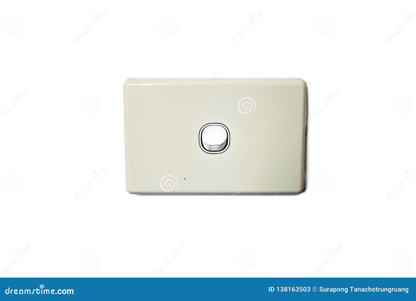Light Switch on-off on a White Wall Background Stock Image - Image of ...