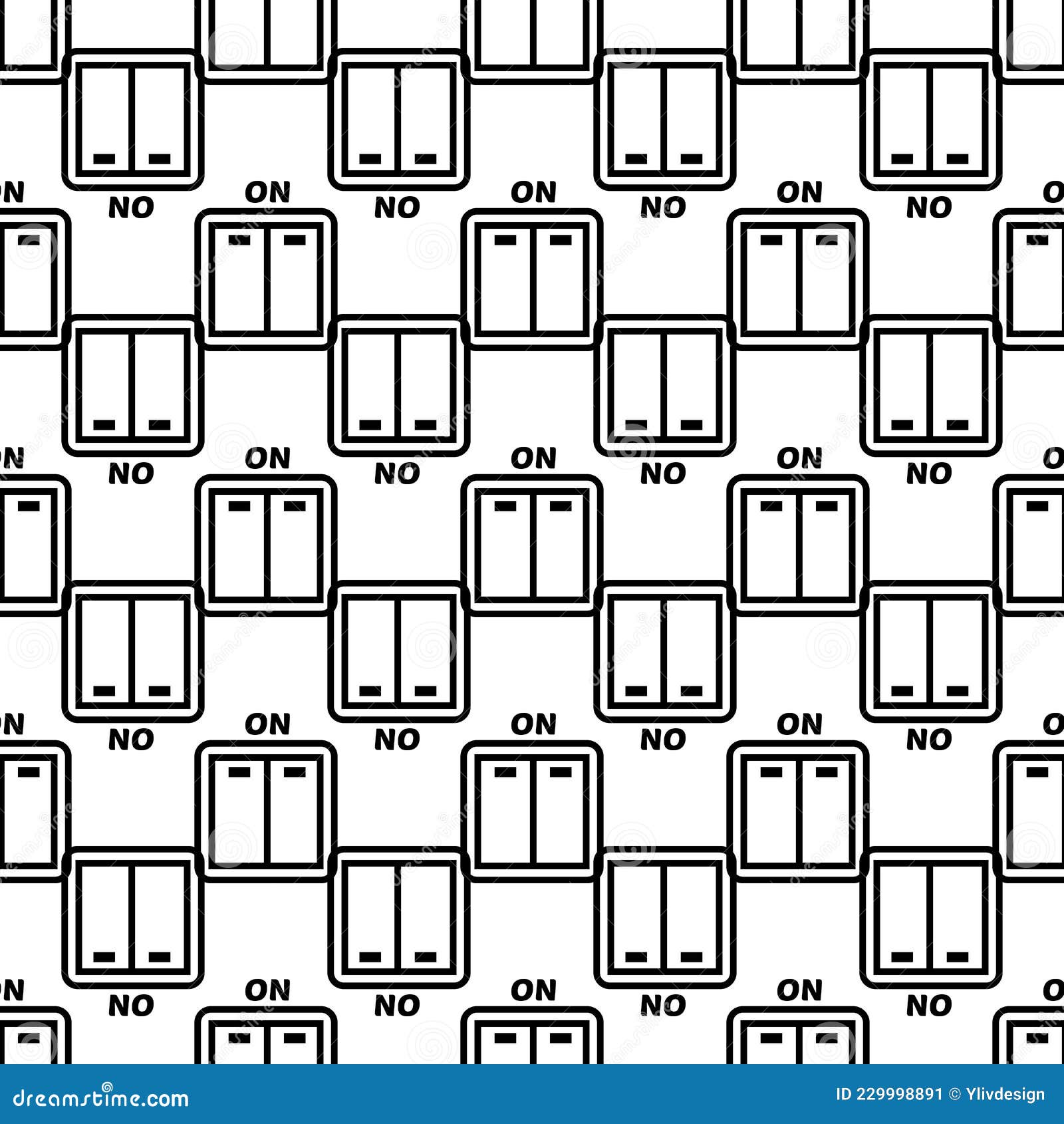 Light Switch Pattern Seamless Vector Stock Vector - Illustration of ...