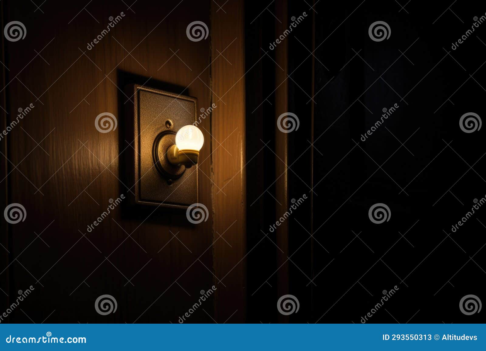 Light Switch in the on Position but Bulb is Off Stock Illustration ...