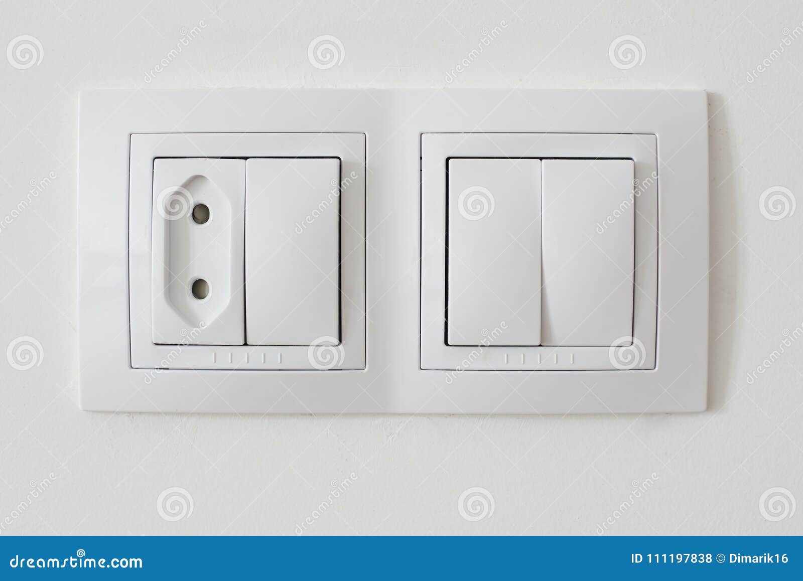 Light switch socket stock photo. Image of europe, electrical - 111197838