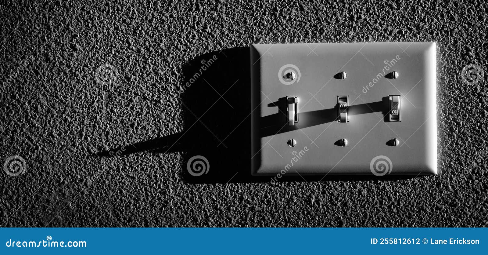 Light Switch for Turning on Power To Lamps Stock Photo - Image of ...