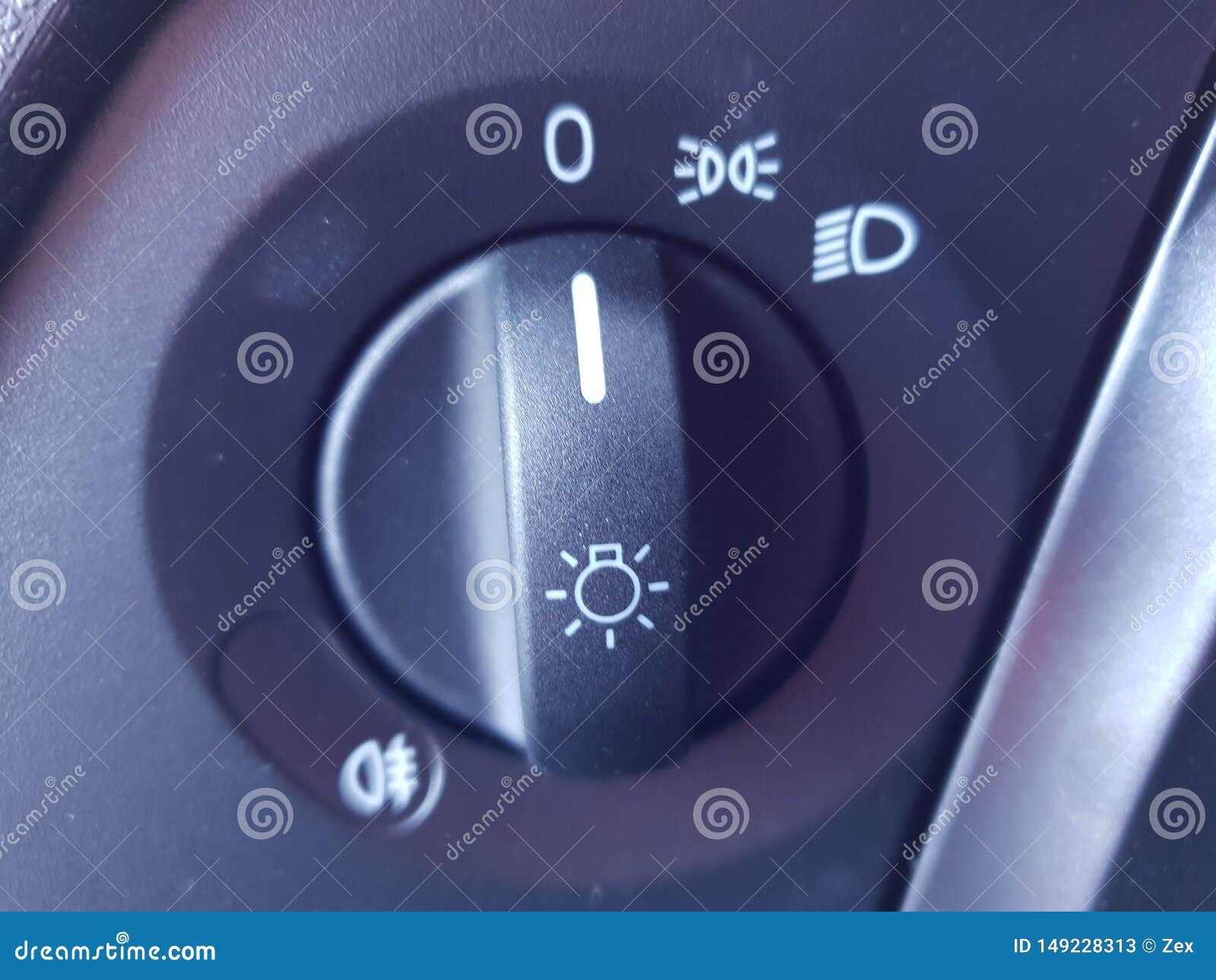 Light switch in vehicles stock image. Image of lightswitch - 149228313