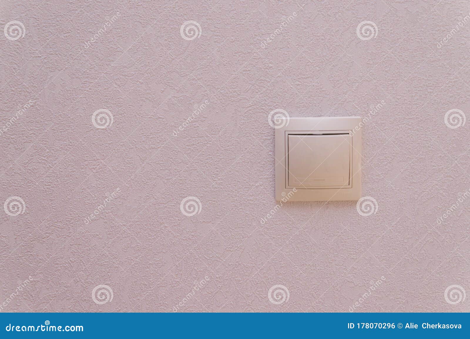 Light Switch on the Wall. Light Wall in the Room. Electricity Stock ...