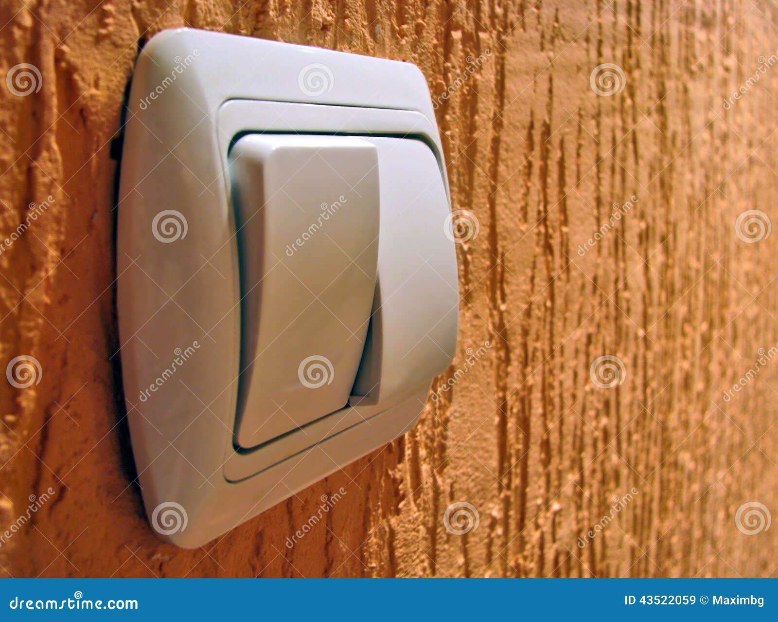 Light switch stock image. Image of interior, modern, light - 43522059