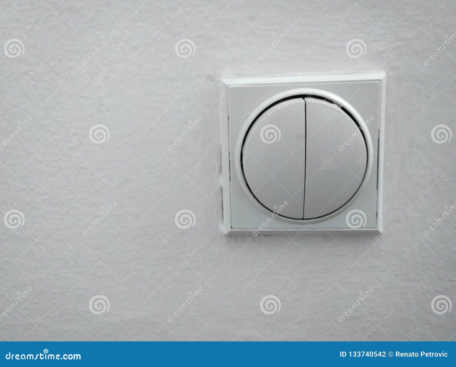 Light Switcher on White Wall Stock Photo - Image of used, light: 133740542