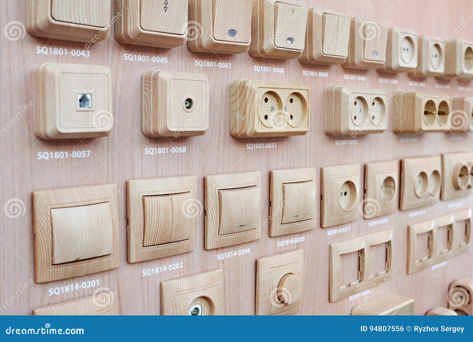 Light Switches and Sockets in Store Stock Photo - Image of energy ...