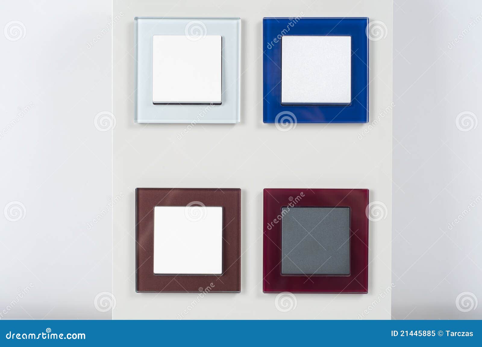 Light switches on the wall stock image. Image of color - 21445885