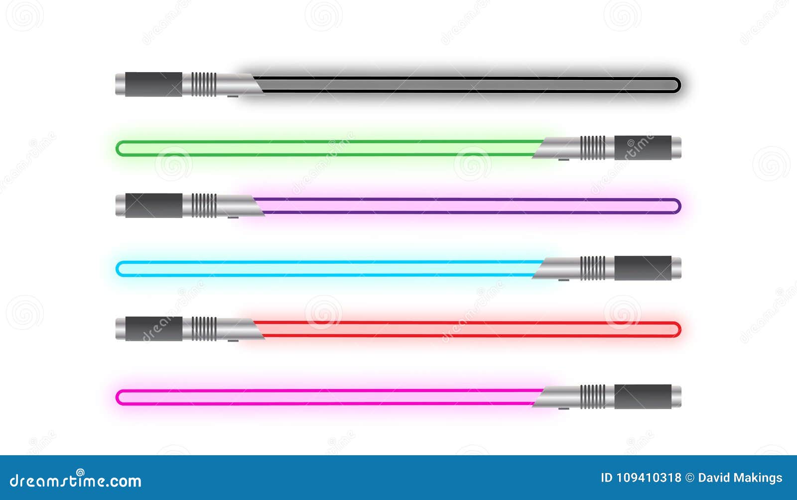 Light Sword Selection Vector Illustration | CartoonDealer.com #109410318