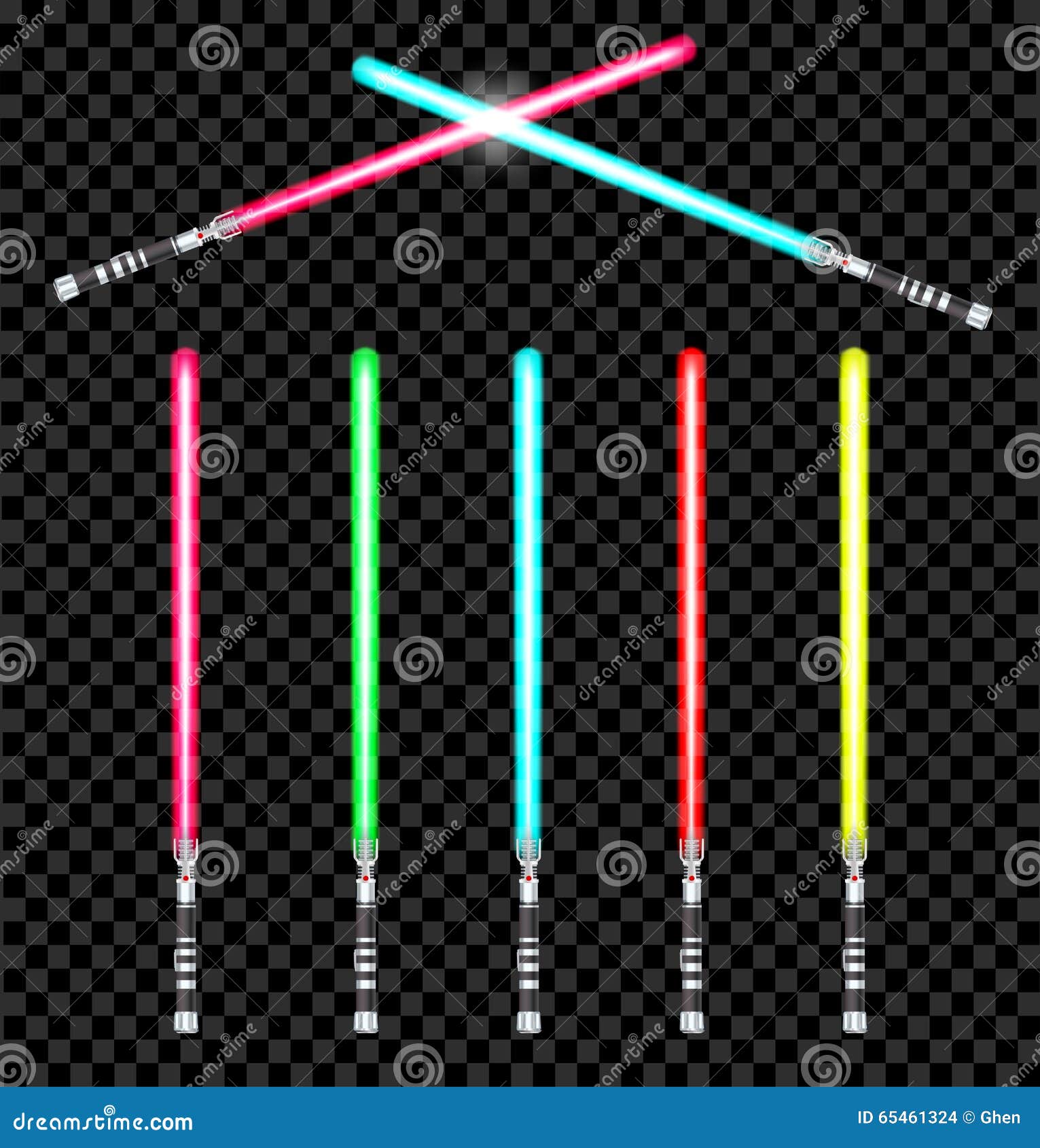 Light Swords Vector Illustration | CartoonDealer.com #65461324