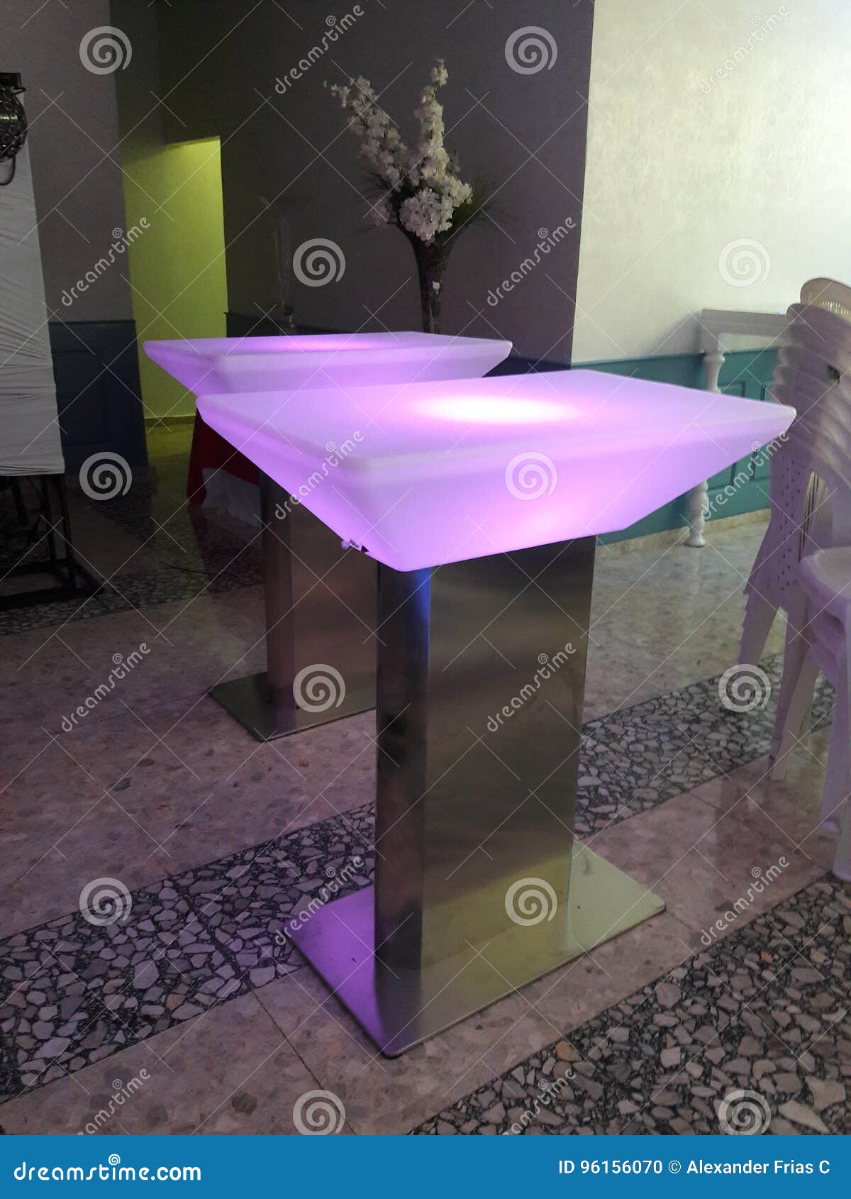 Light table led furniture stock photo. Image of cocktail - 96156070