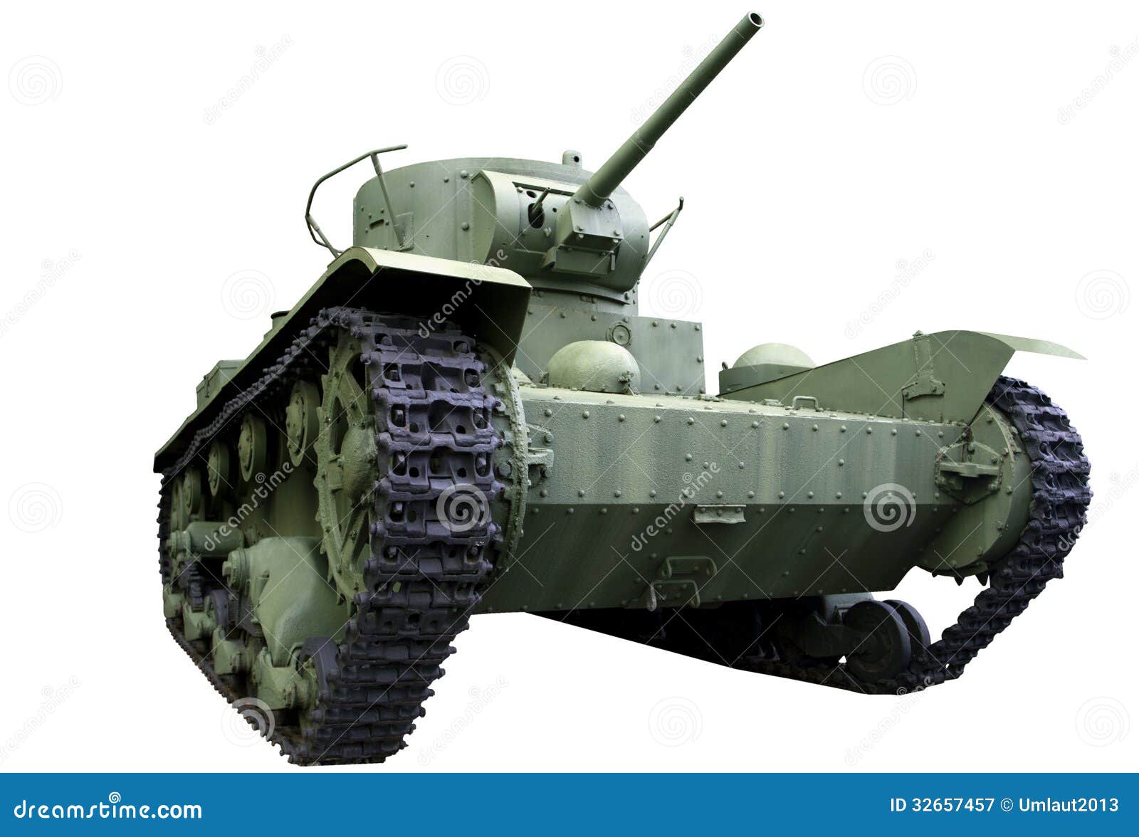 Light Tank with a Cylindrical Turret Stock Image - Image of equipment ...