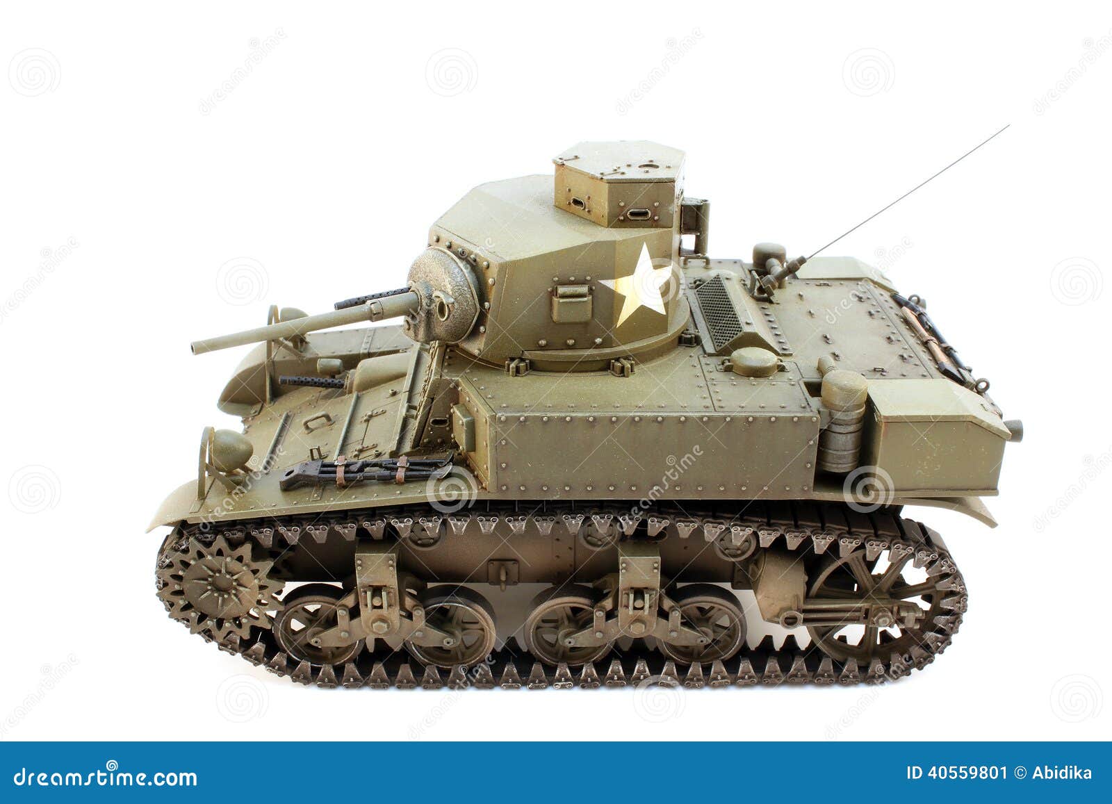 Light Tank M3 view left stock image. Image of light, scale - 40559801