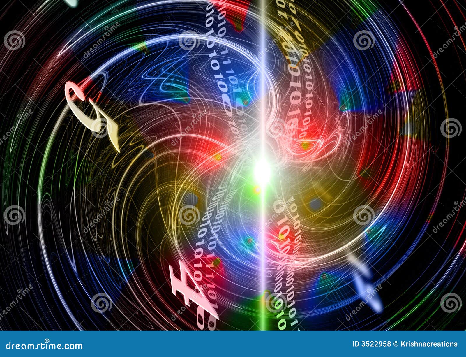Light and technology stock illustration. Illustration of digital - 3522958