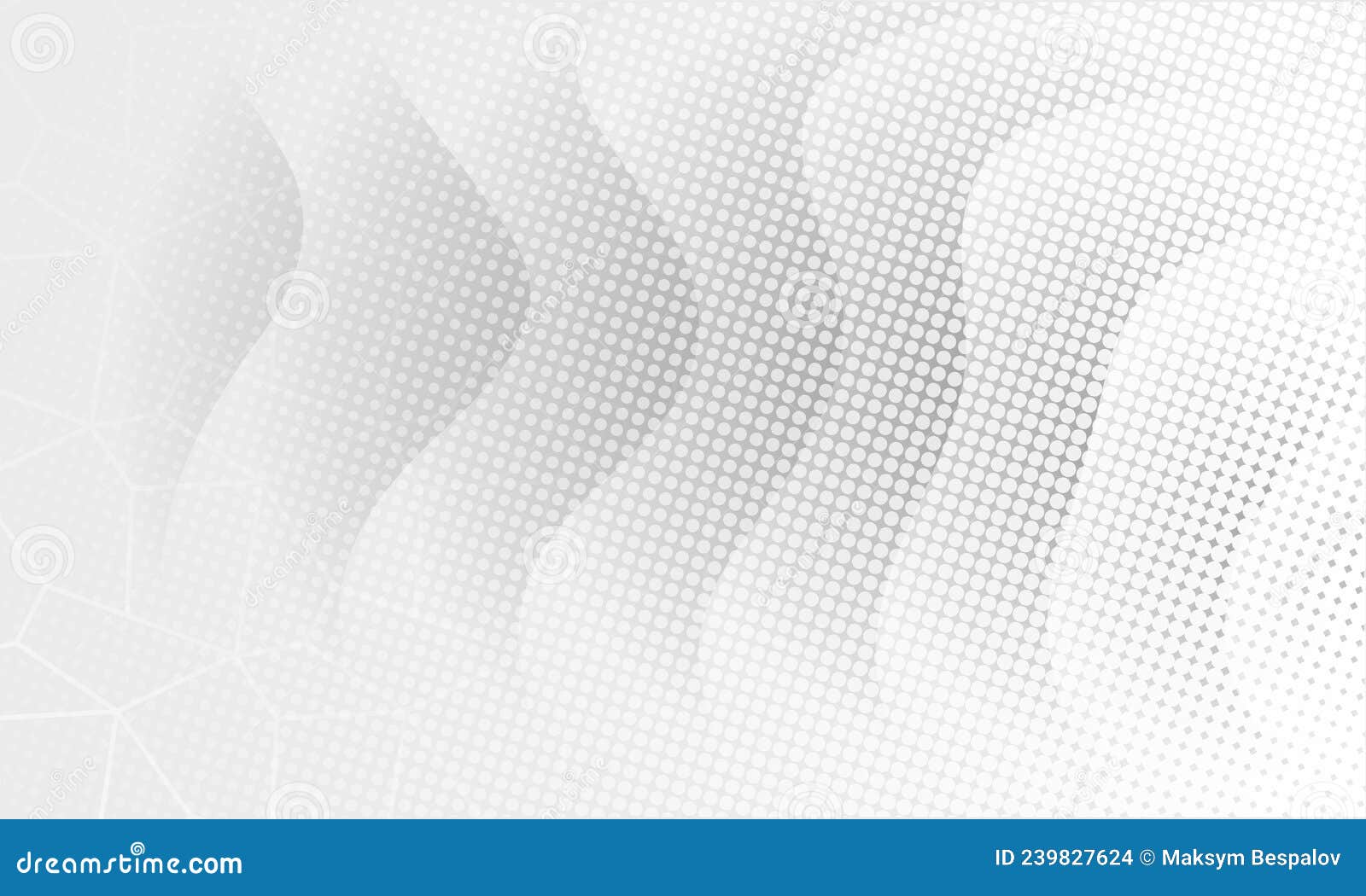 Monochrome Simple Geometric Effect Background. Black Line Halftone Wave ...