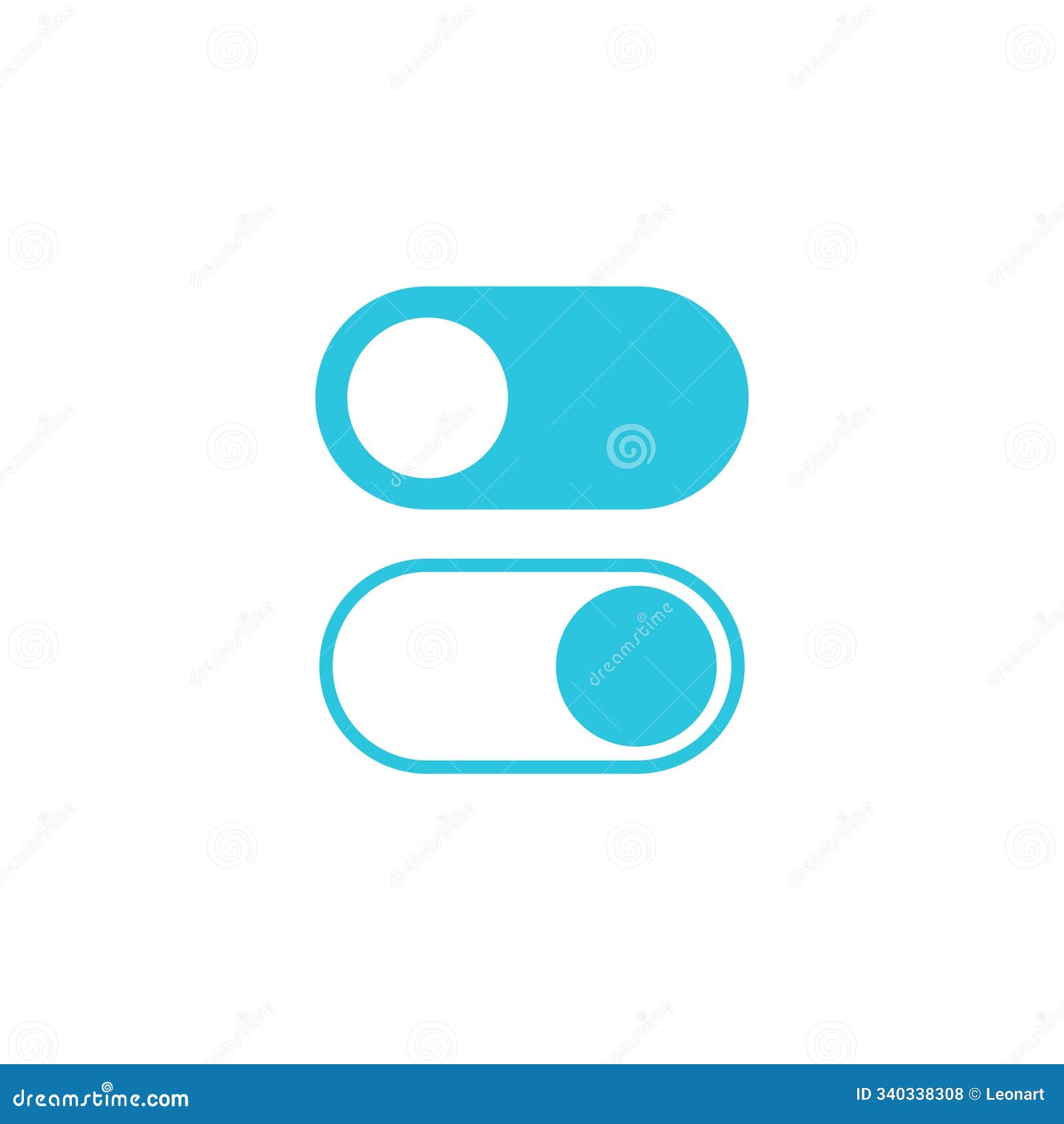On/Off Switch Icon On White Background. Royalty-Free Stock Photography ...