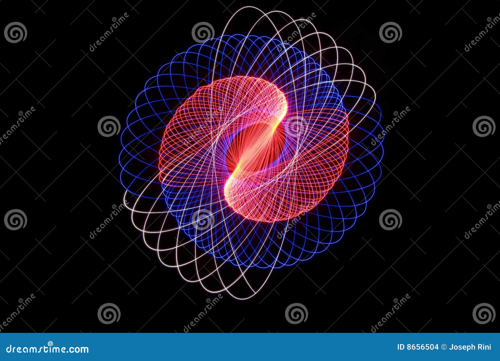 Light_trace stock photo. Image of lissajous, figure, spiral - 8656504